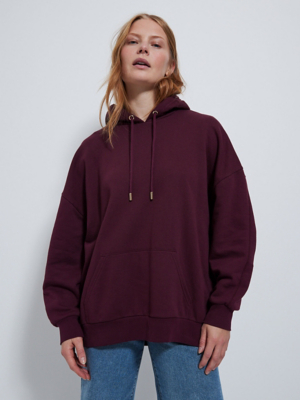 Burgundy Plain Hoodie | Women | George at ASDA