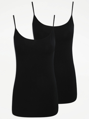 Black Cami Tops 2 Pack | Women | George at ASDA