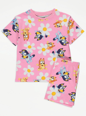 Bluey Character Pink Daisy Short Pyjamas | Kids | George at ASDA