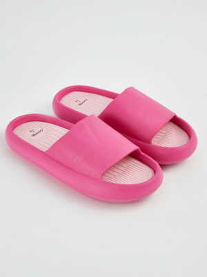 Pink Chunky Mule Sliders | Women | George at ASDA