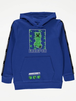 Minecraft Cobalt Creeper Hoodie | Kids | George at ASDA
