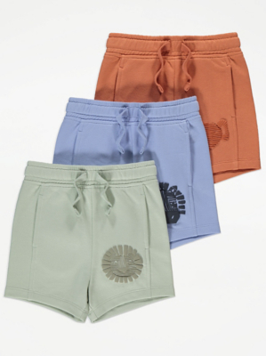 Animal Print Shorts 3 Pack | Kids | George at ASDA