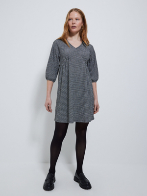 Checked V Neck Mini Dress | Women | George at ASDA