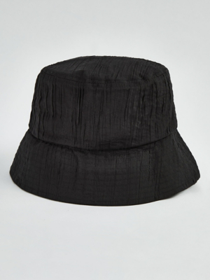 Black Woven Paper Bucket Hat | Women | George at ASDA