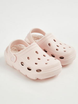 Pink Tie Dye Borg Lined Clogs | Kids | George at ASDA