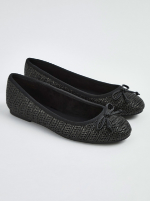 Black Woven Ballet Shoes | Women | George at ASDA