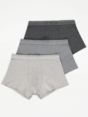 Grey Hipster Trunks 3 Pack | Men | George at ASDA