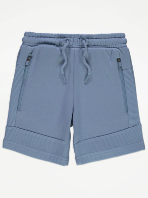 Blue Ribbed Jersey Shorts | Kids | George at ASDA