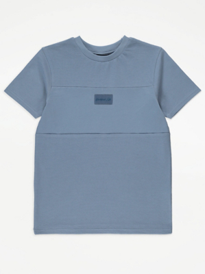 Blue Worldwide Edition Textured Panel T-Shirt | Kids | George at ASDA
