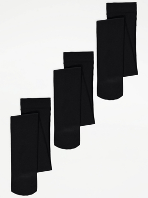 Black 300 Denier Opaque Tights 3 Pack | Kids | George at ASDA