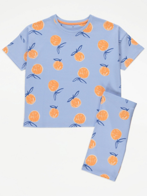 Blue Orange Print Short Pyjamas | Kids | George at ASDA
