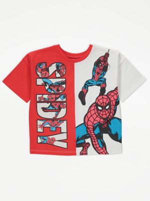 Marvel Spider-Man Spidey Colour Block T-Shirt | Sale & Offers | George ...