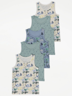 Dinosaur Vests 5 Pack | Kids | George at ASDA