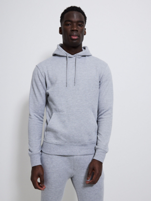 Light Grey Plain Hoodie | Men | George at ASDA