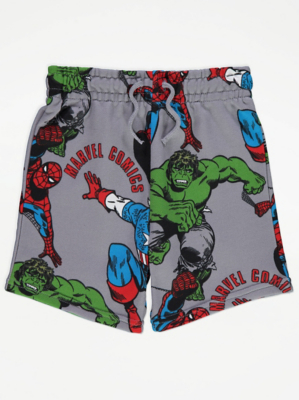 Marvel Avengers Grey Jersey Shorts | Kids | George at ASDA