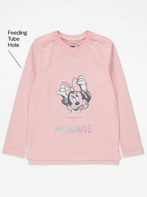 Easy On Adaptive Disney Minnie Mouse Long Sleeve Top | Kids | George at ...