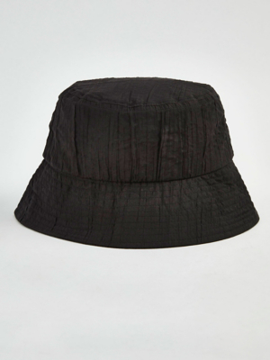 Black Woven Paper Bucket Hat | Women | George at ASDA