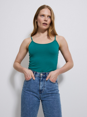 Teal Basic Fitted Cami Top | Women | George at ASDA
