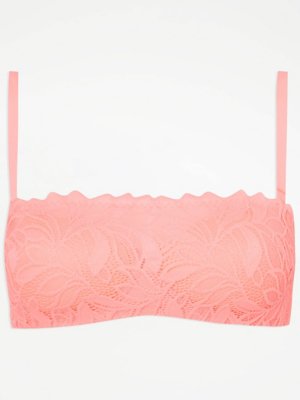 Leafy Lace Bandeau Strapless Bra | Lingerie | George at ASDA