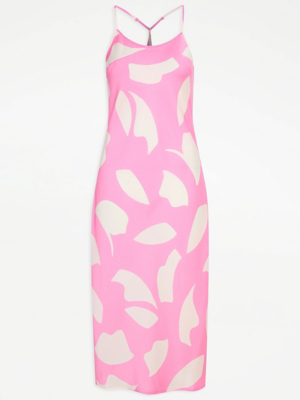 Pink Abstract Satin Cami Nightdress | Lingerie | George at ASDA