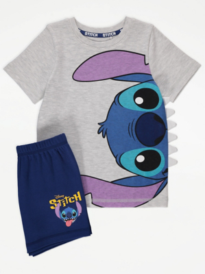 Disney Lilo and Stitch Colour Block Long Sleeve Pyjamas | Kids | George ...