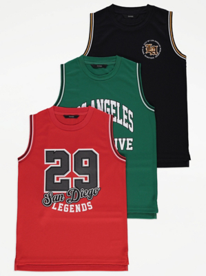 Basketball Vests 3 Pack | Kids | George at ASDA