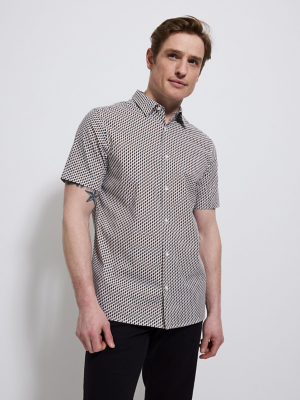 Geometric Short Sleeve Shirt | Men | George at ASDA