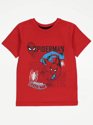 Marvel The Amazing Spider-Man Red T-Shirt | Kids | George at ASDA