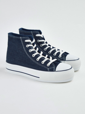 Navy High Top Trainers | Women | George at ASDA