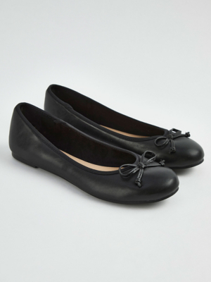 Black Bow Ballet Shoes | Women | George at ASDA