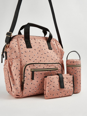 Pink Animal Print Baby Changing Bag | Baby | George at ASDA