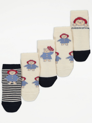 Paddington Bear Ankle Socks 5 Pack | Baby | George at ASDA