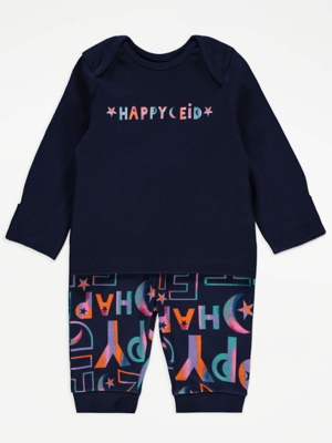 Navy Happy Eid Matching Family Baby Pyjamas | Baby | George at ASDA