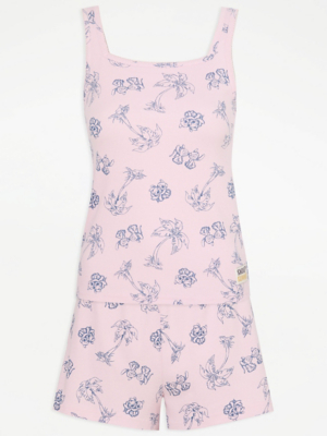 Disney Lilo & Stitch Pink Pyjama Set in a Bag | Lingerie | George at ASDA