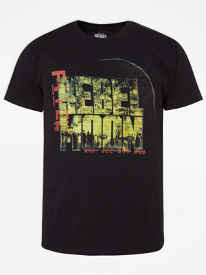 Rebel Moon Black Slogan T-Shirt | Men | George at ASDA