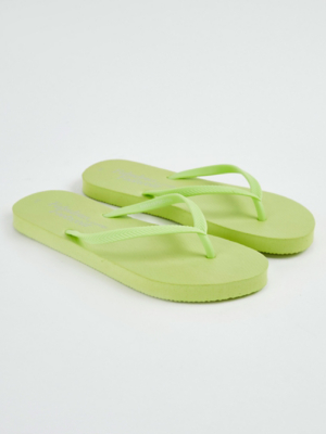 Lime Green Flip Flops | Women | George at ASDA