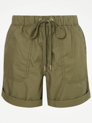 Navy Belted Paper Bag Shorts | Women | George at ASDA