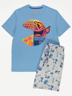 Pac-Man Palm Tree 1980 Short Pyjamas | Men | George at ASDA