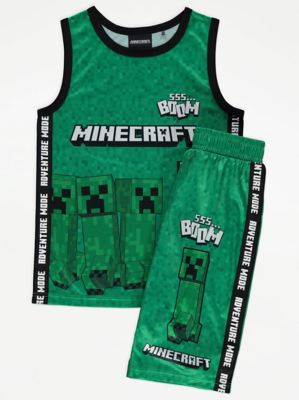 Minecraft Basketball Vest and Shorts Outfit | Kids | George at ASDA