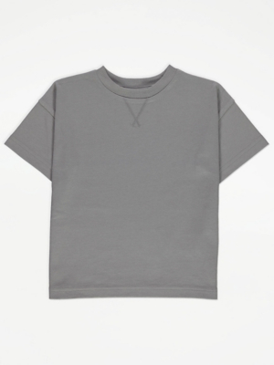 Grey Crew Neck T-Shirt | Kids | George at ASDA