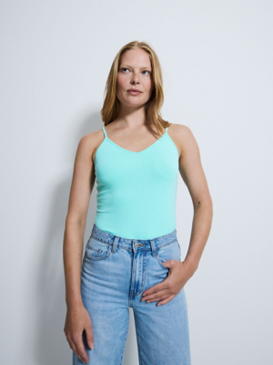 Aqua Fitted V Neck Cami Top | Women | George at ASDA