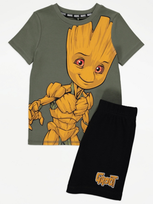 Marvel Guardians Of The Galaxy Groot Short Pyjamas | Kids | George at ASDA