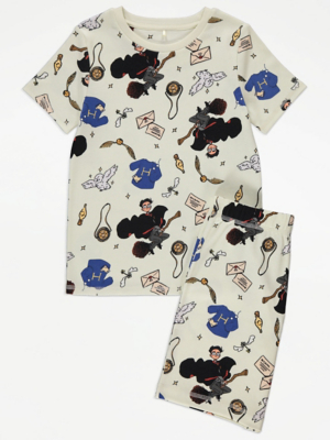 Harry Potter Cream Short Pyjamas | Kids | George at ASDA