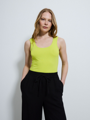 Lime Fitted Vest | Women | George at ASDA