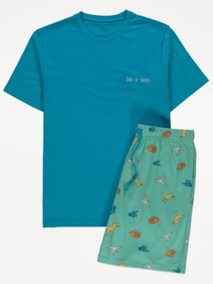 Dinosaur Dad-A-Saurus Adults Matching Family Short Pyjamas | Men ...