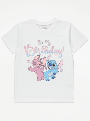 Disney Lilo & Stitch Angel Birthday T-Shirt | Kids | George at ASDA
