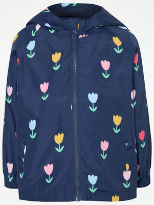 Navy Tulip Rain Mac | Kids | George at ASDA