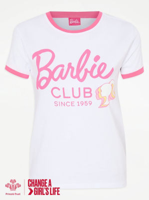 Barbie Prince’s Trust Short Sleeve Ringer T-Shirt | Women | George at ASDA