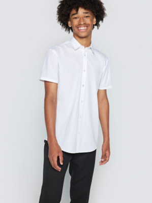 Senior Boys White Short Sleeve School Shirts 2 Pack | School | George ...