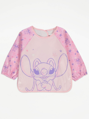 Disney Lilo & Stitch Angel Pink Coverall Bib | Baby | George at ASDA